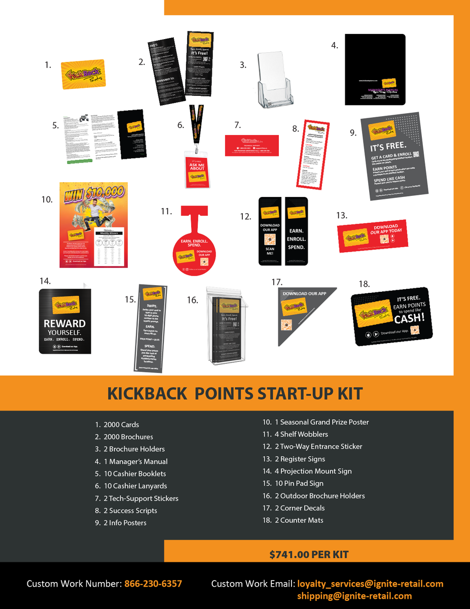KICKBACK POINTS START-UP KIT – KickBack POP