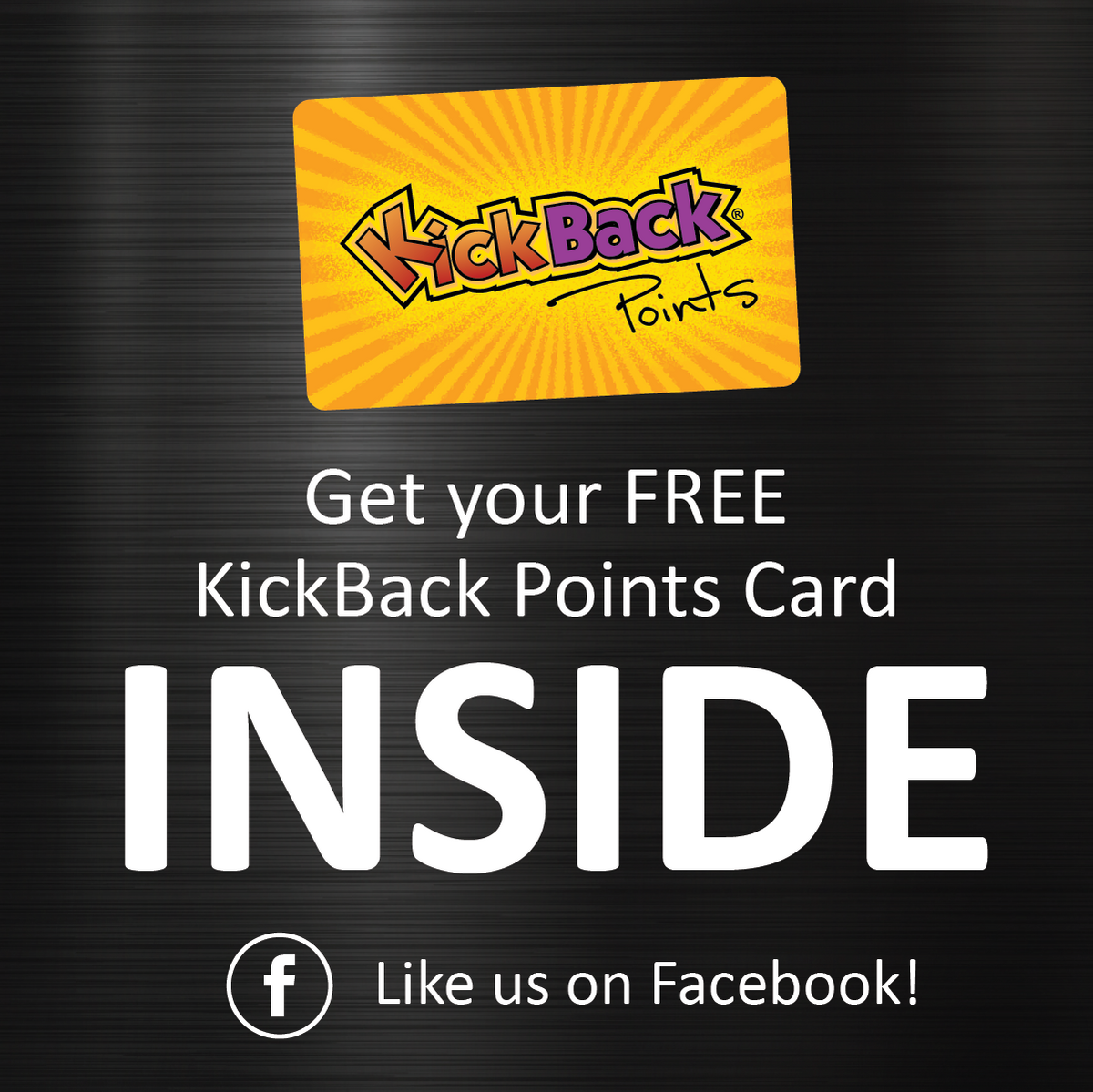 PROMOTER SIGN – KickBack POP