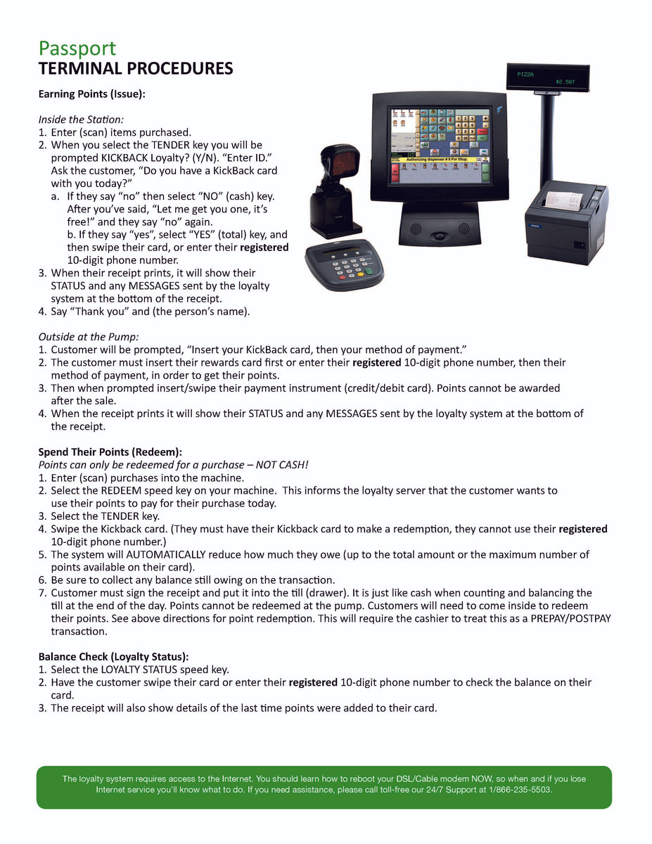 POS PROCEDURES HANDOUT – KickBack POP